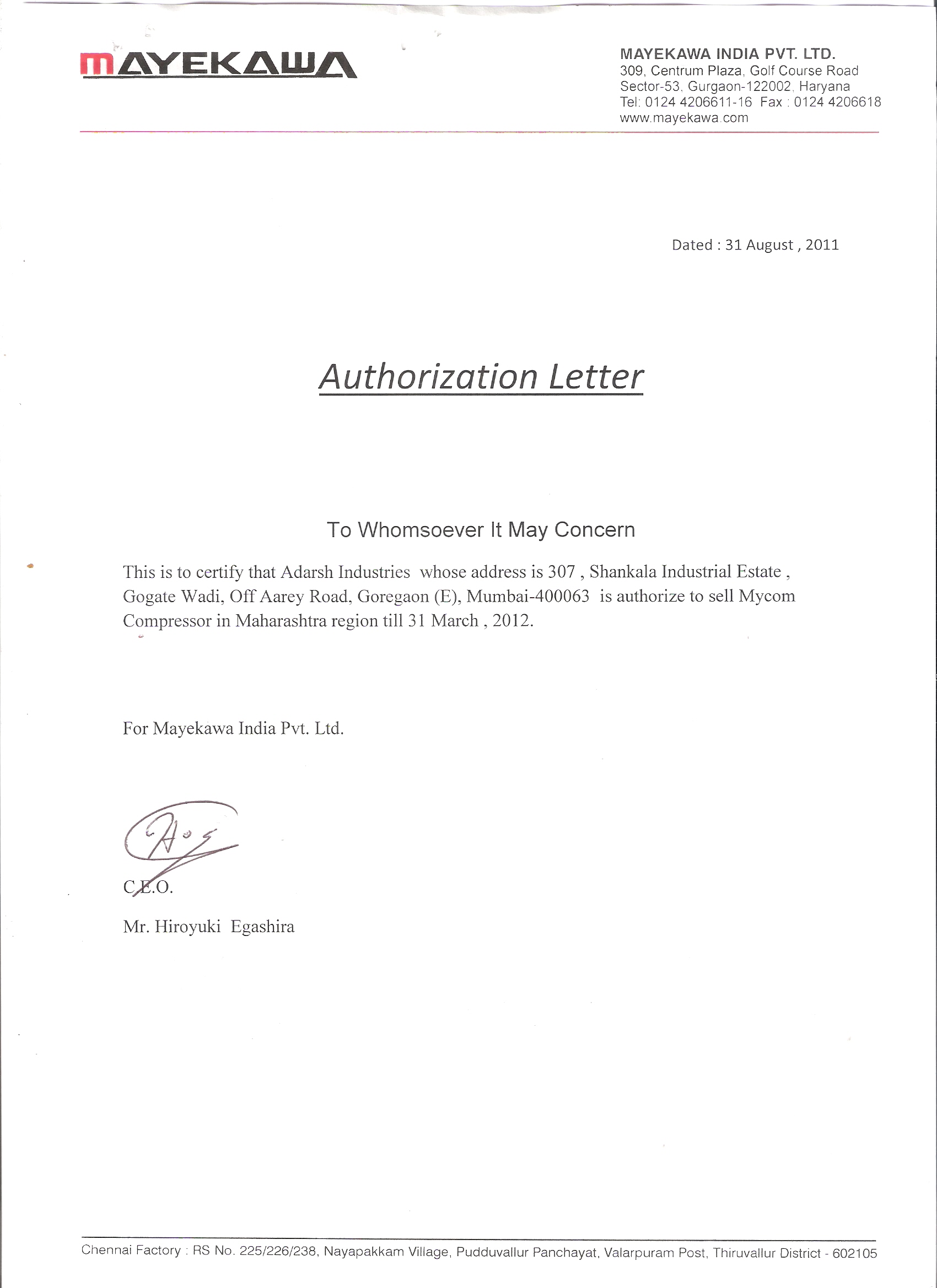 Authorization Letter Deneme Ama莽l谋